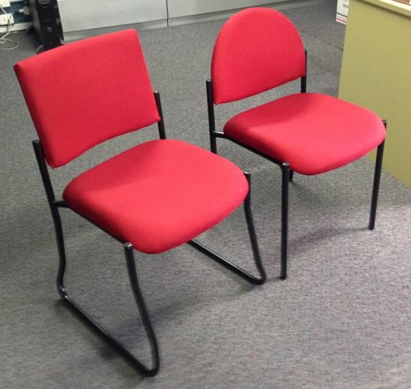 Square and Round back visitors chairs - State Furniture