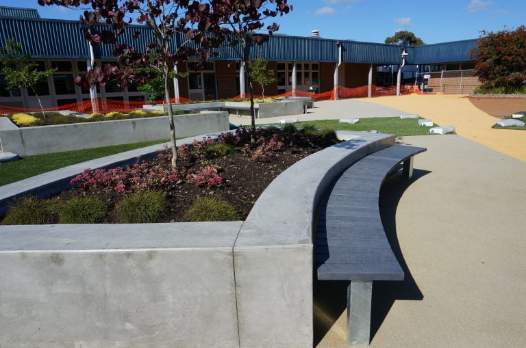 curved outdoor seating - State Furniture